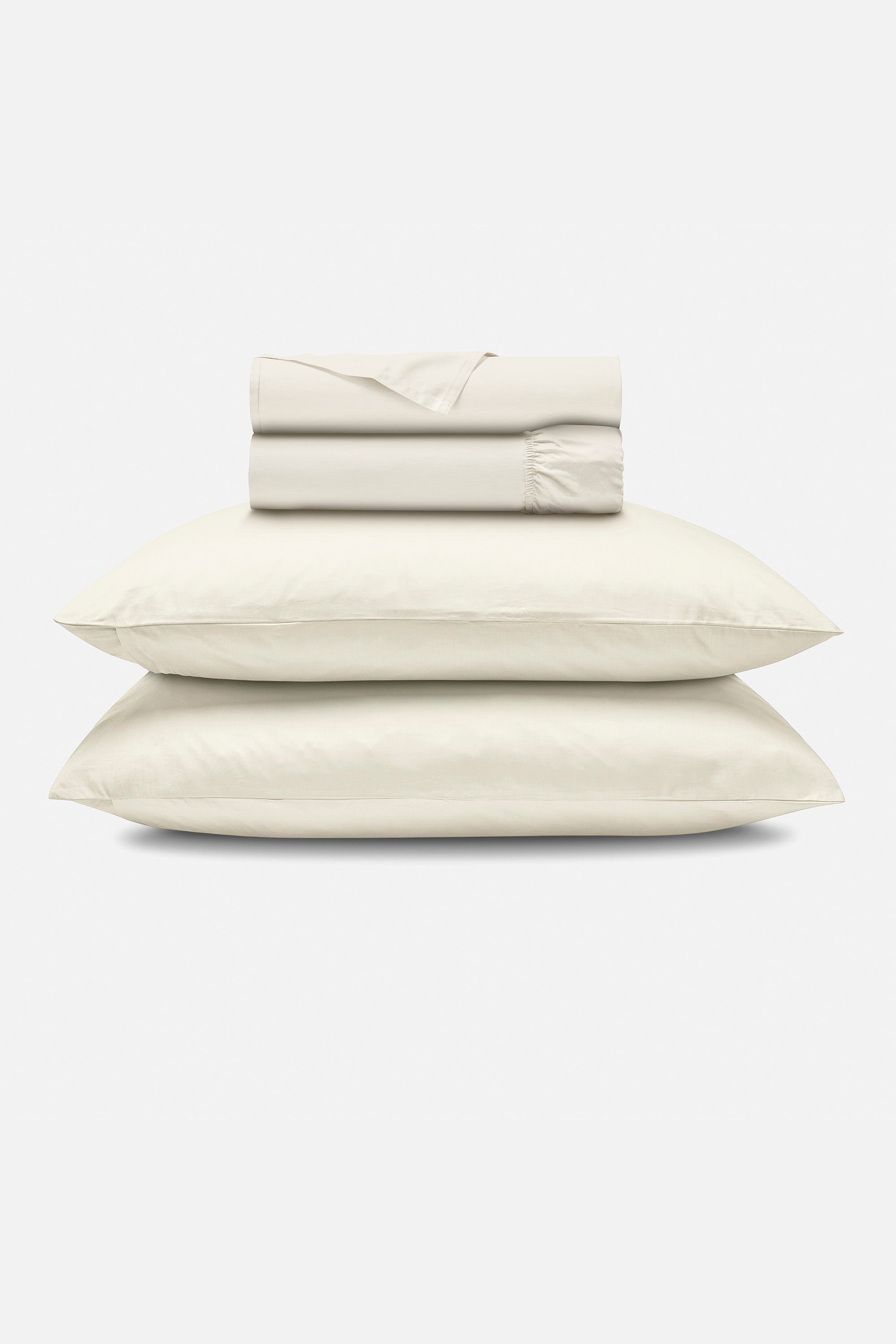 Ivory Percale Organic Cotton Sheet Set | Luxury Bed Sheets – JORO